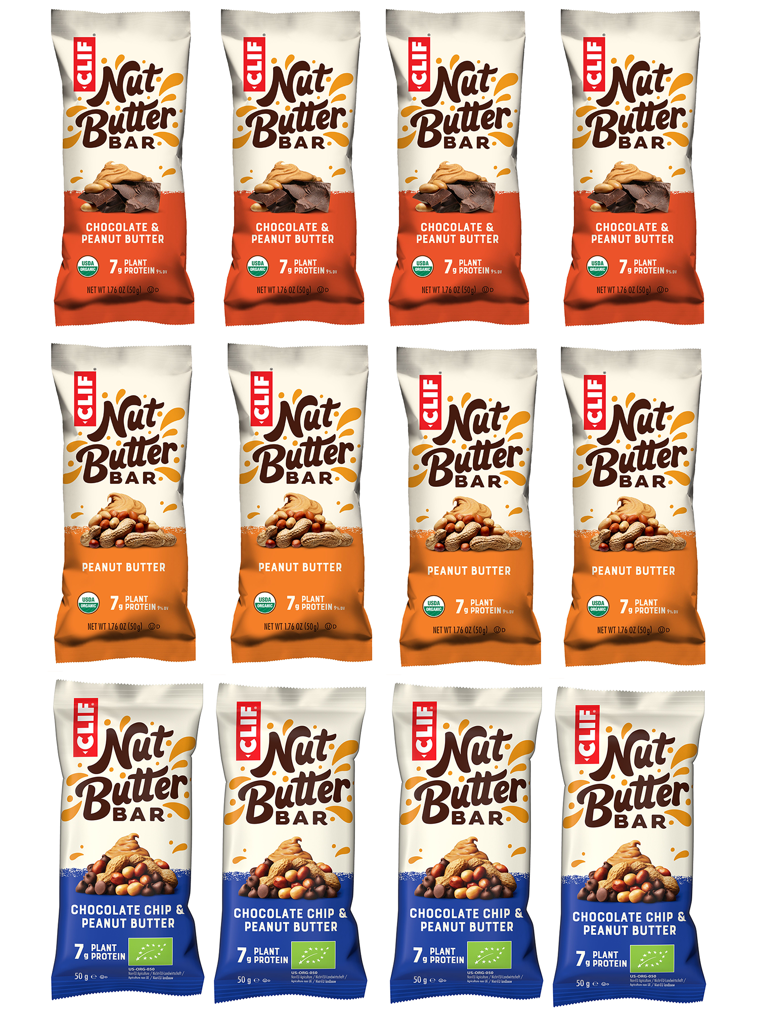 Nut Butter Filled Bar bio Mixed Box (12x50g)